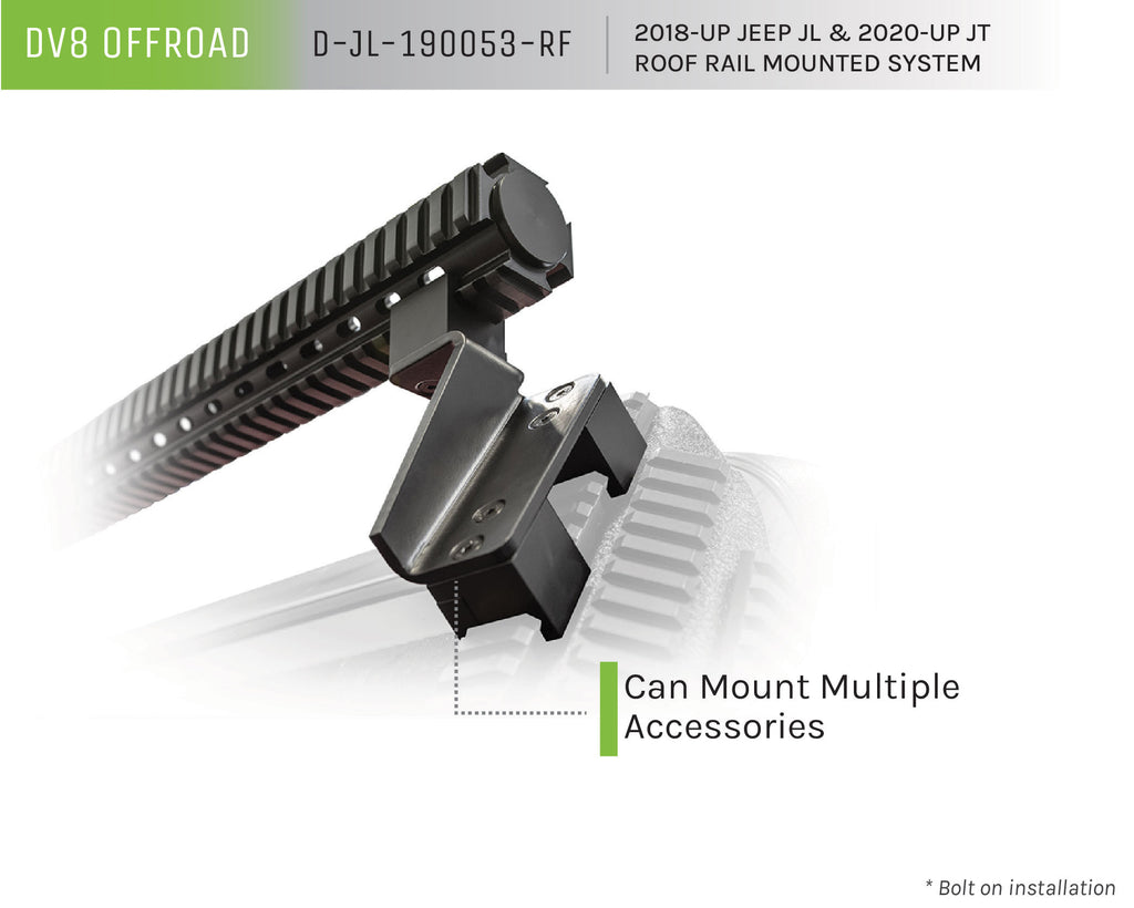 18-21 Jeep Wrangler JL Roof Rail Mounted System – Monroe Truck and Auto ...